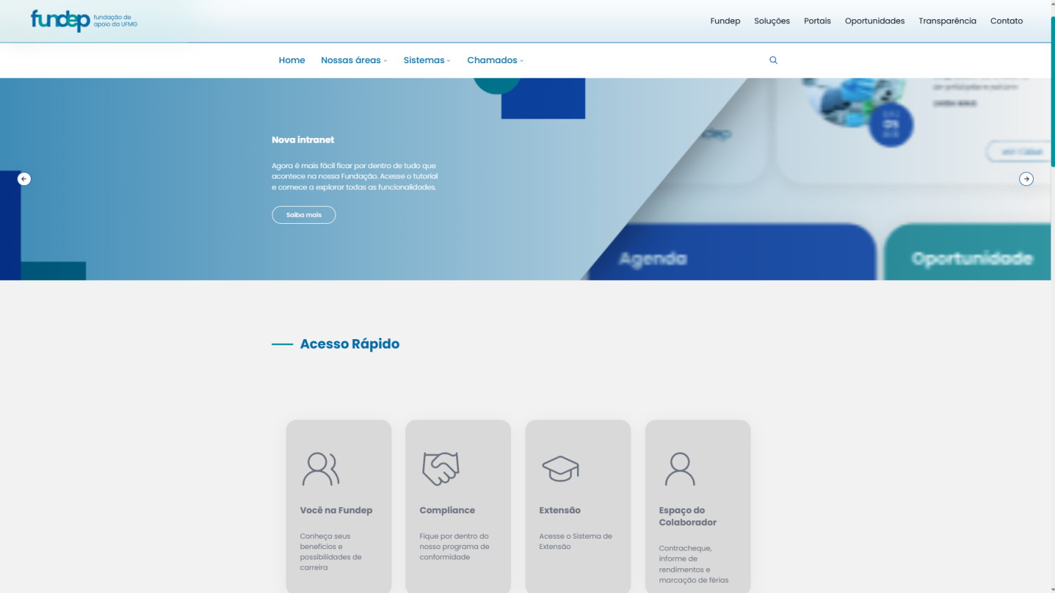 Nova Intranet – Fundep 50 Anos